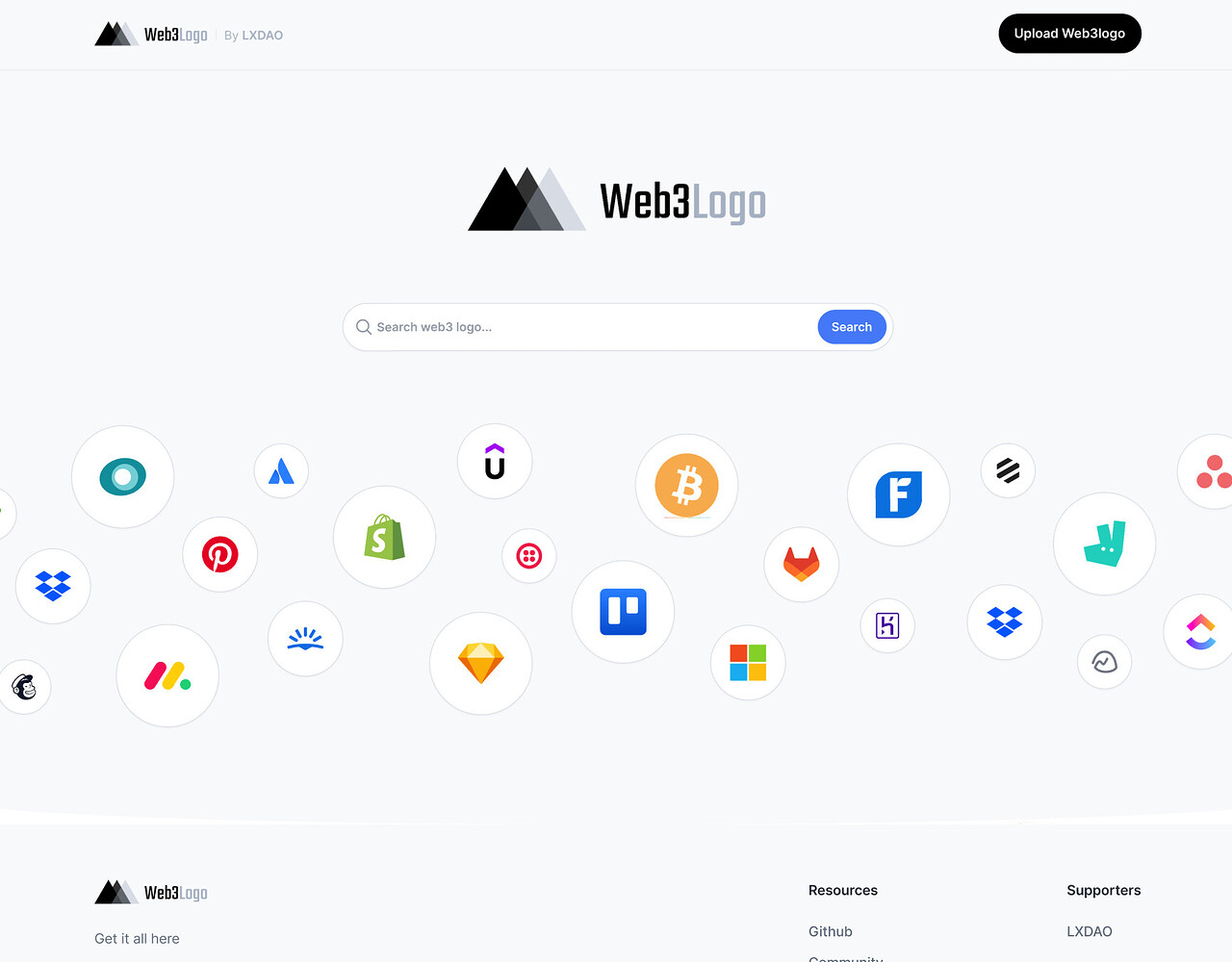New project：A simple Web3logo download website - Proposals - LXDAO